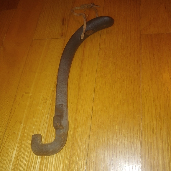 Kitchen | Vintage Cast Iron Wood Coal Old Cook Stove Plate Lid Lifter ...